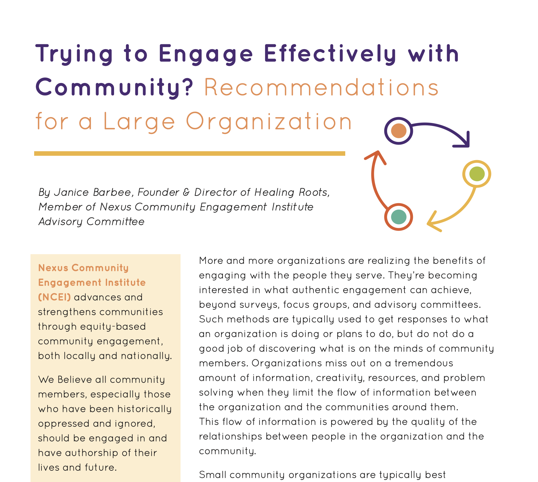 Nexus Community Engagement Institute Archives - Nexus Community Partners